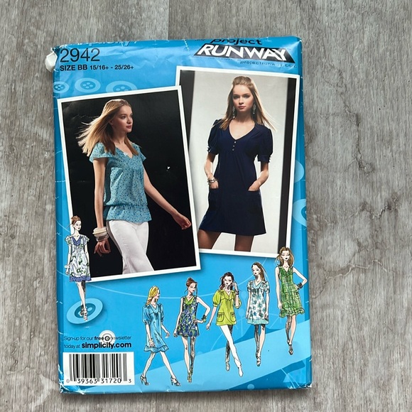 Simplicity 2942 | Other | Simplicity Project Runway Dress Pattern | Poshmark